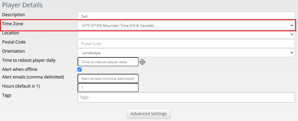 Network Time Zone Settings – EngagePHD Knowledge Base